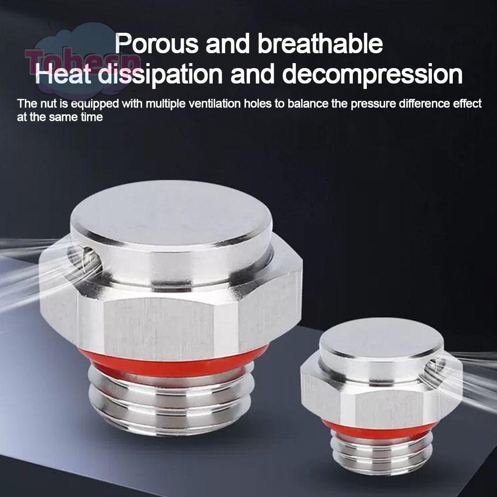 TOHESP Air Vent Valve, M5 M6 M8 M10 M12 Screw In Metal Vent Plug, 304 ...