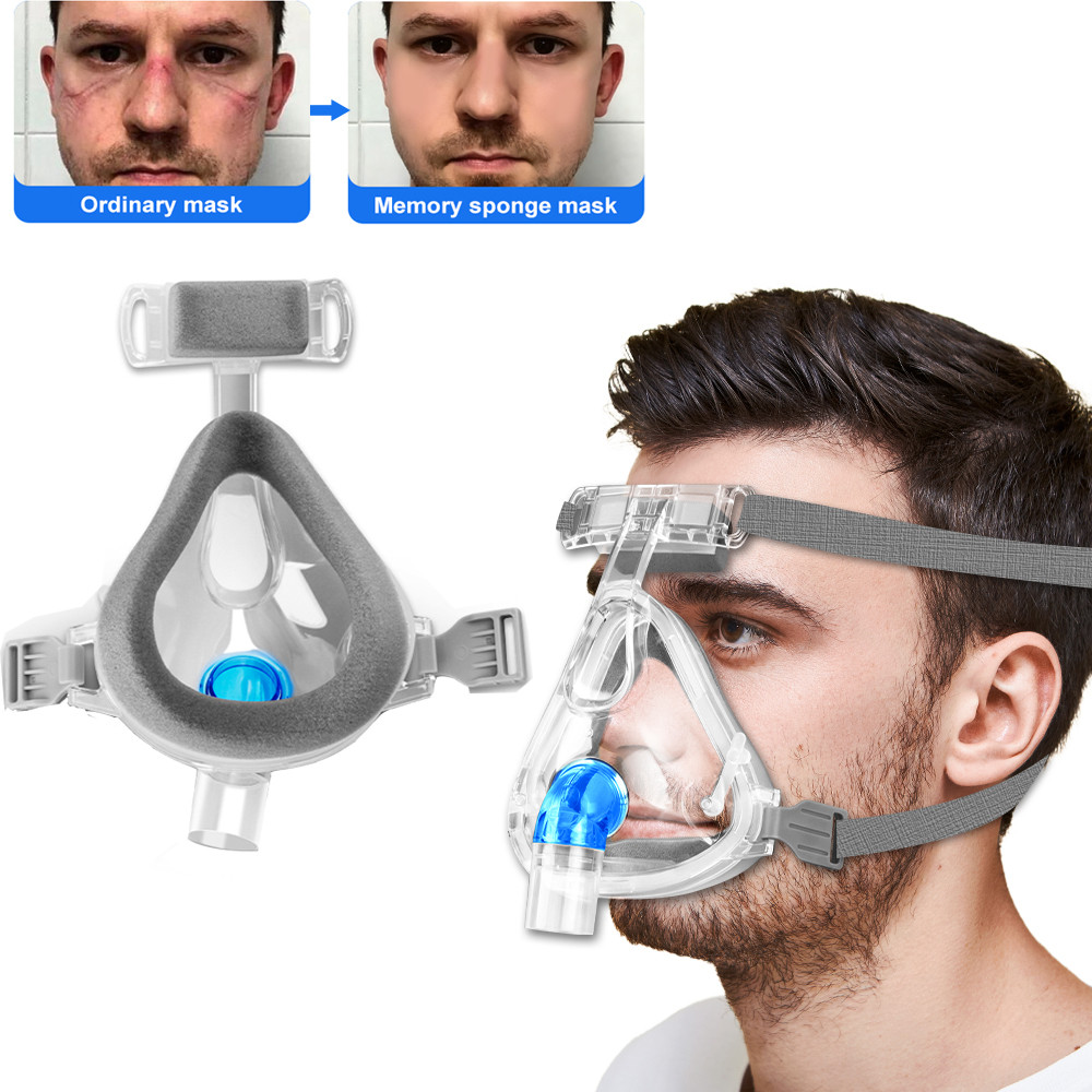 CPAP Face Mask Soft Foam Sponge Auto CPAP Anti Snoring Apnea Sleep ...
