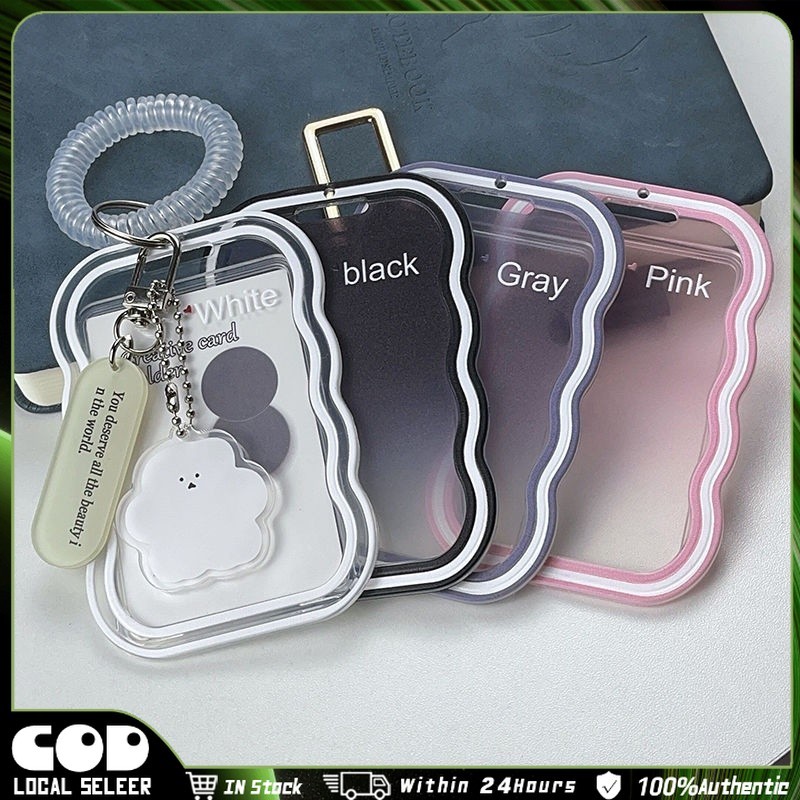 Transparent Card Holder Photo Sleeves Bus Card Student Card Case ...