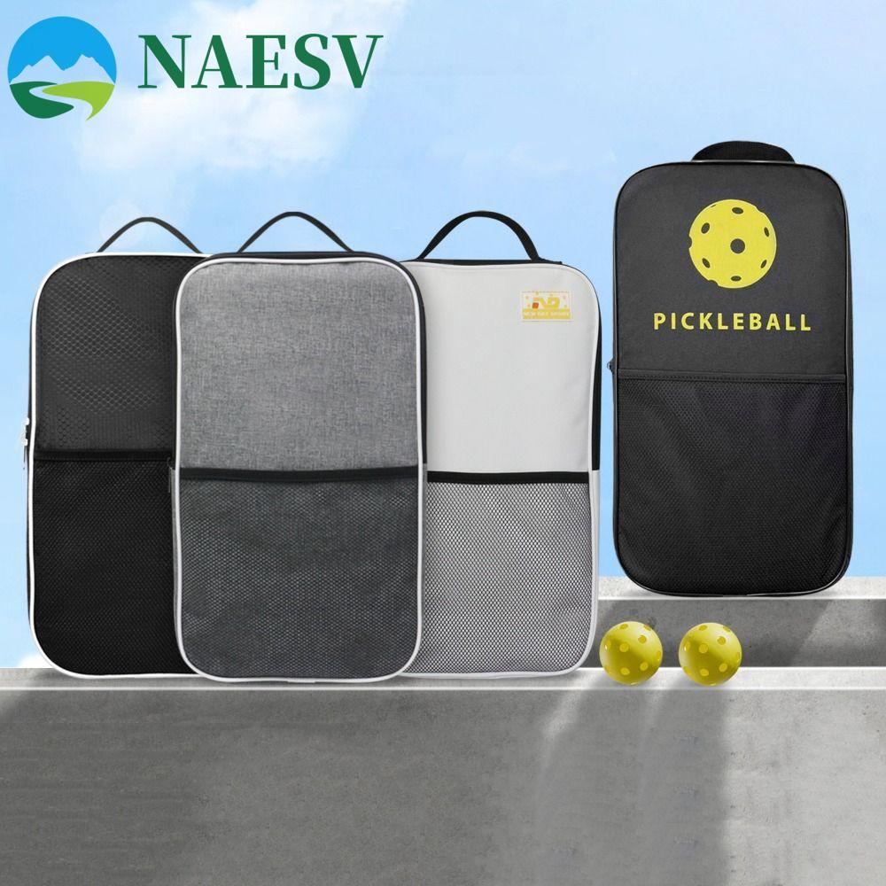 NAESV Pickleball Racket Bag, Large Capacity Oxford Cloth Pickleball ...