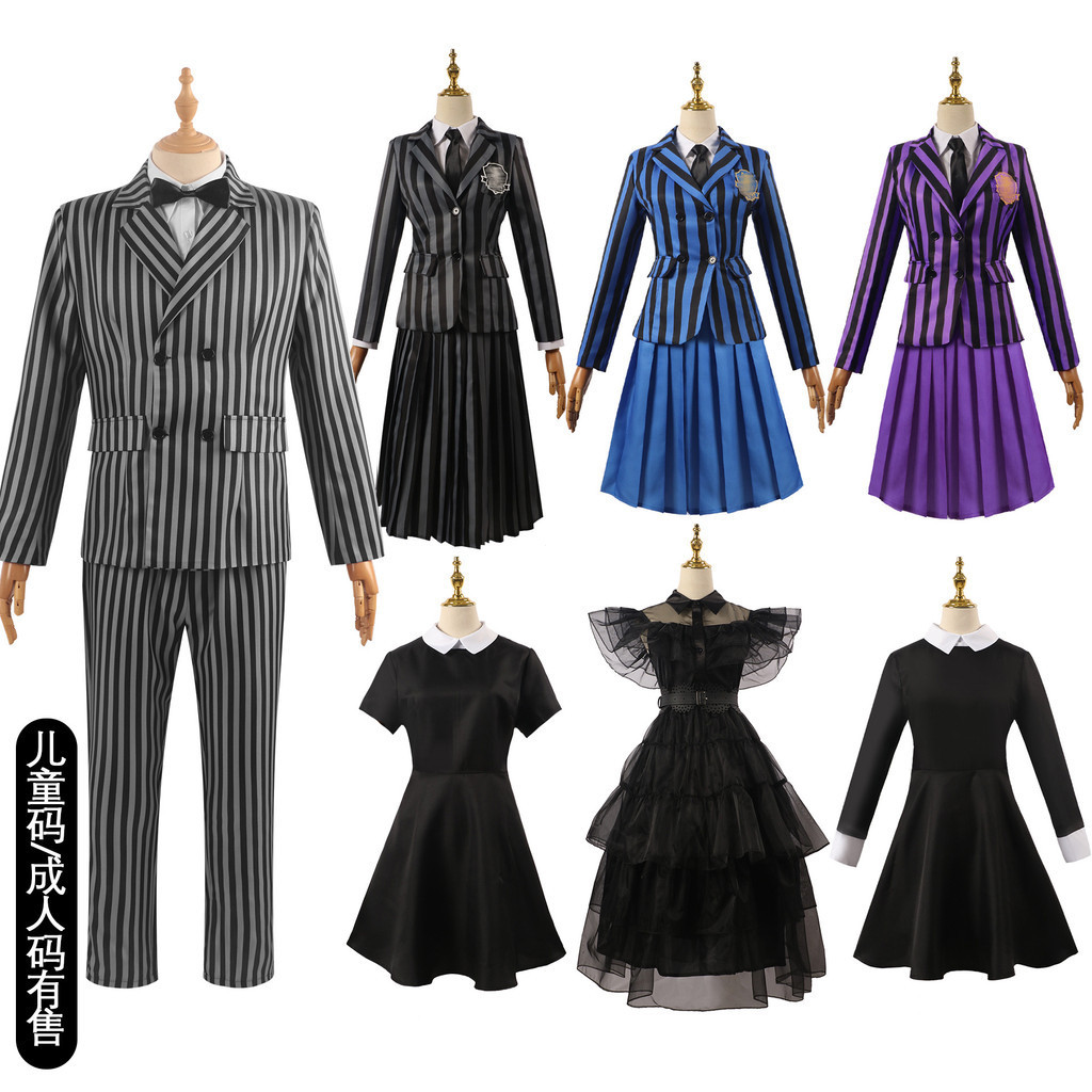 Adams Family Wednesday School Uniform Cosplay Costume - Perfect for ...