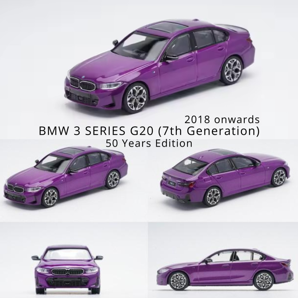 1/64 Almost Real BMW 3 Series G20 F30 E49 E30 Anniversary Diecast Model ...