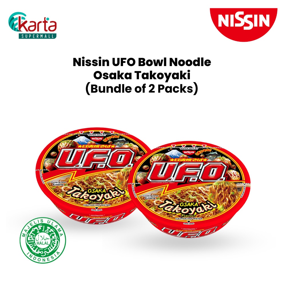 Nissin UFO Bowl Noodle Osaka Takoyaki 97g x 2 Bowls Bundle | Shopee ...