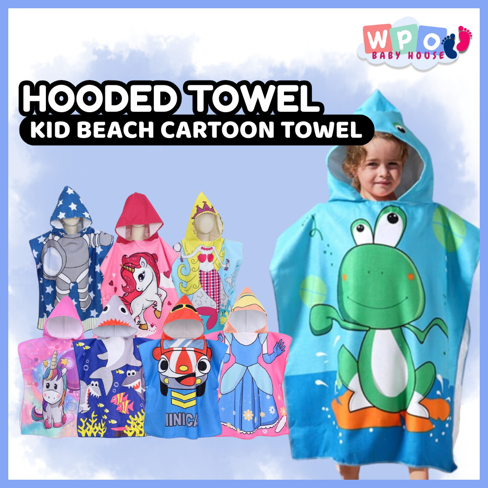KIDS HOODED TOWEL CARTOON/HOODED BATH TOWEL CARTOON CHILDREN/TUALA ...