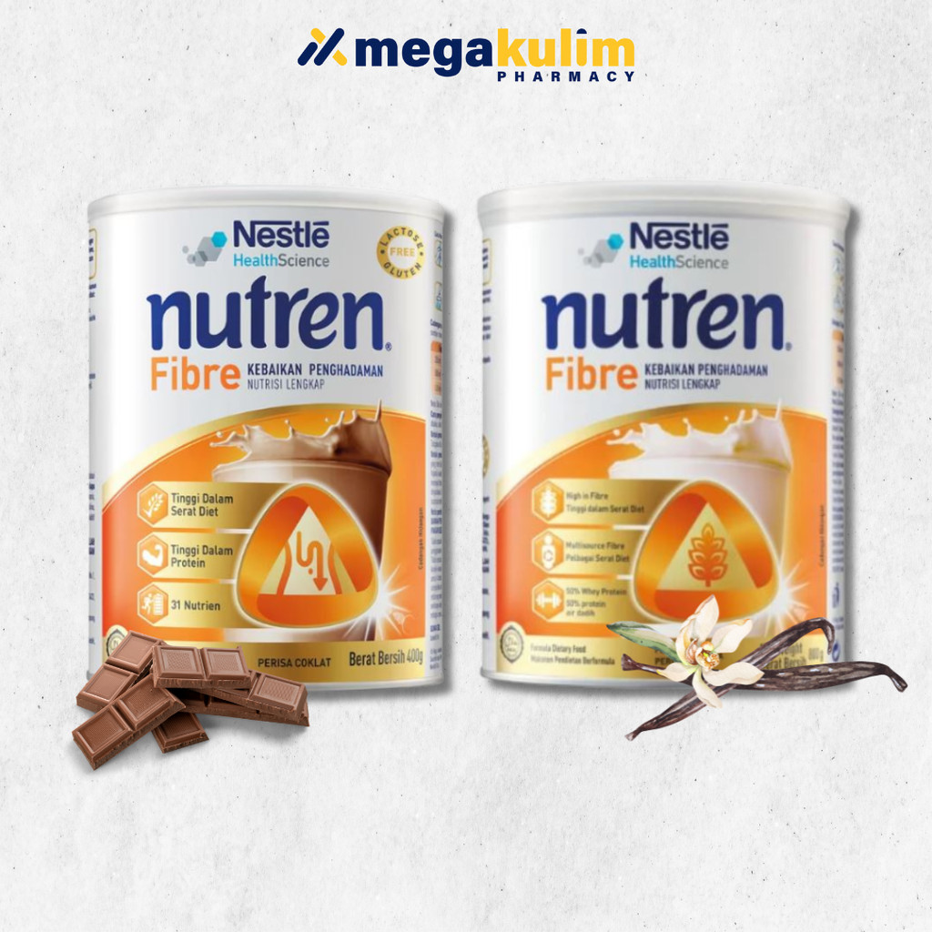 Nestle Nutren Fibre [Vanila / Chocolate] (400g / 800g) | Shopee Malaysia