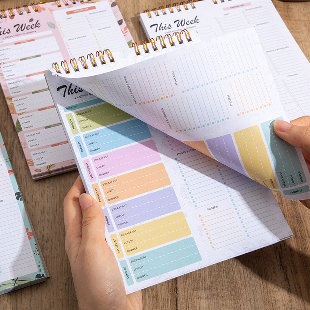 Food Diary Notebook Coils Bound For Health Eating Habits Wall-Mountable ...