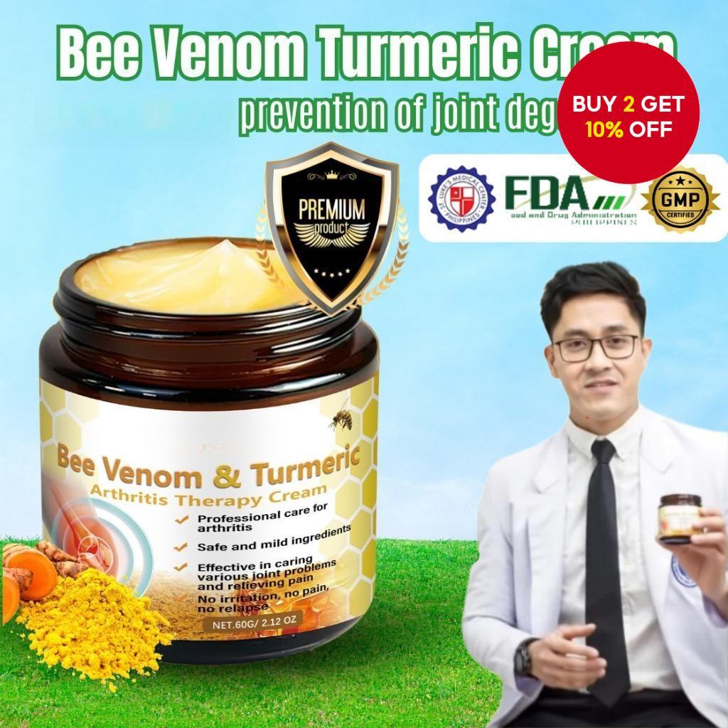Turmeric Bee Venom Joint Smooth Cream Original, for Relief of Muscle ...