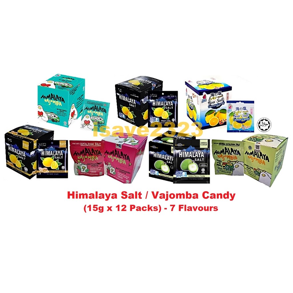 Himalaya Salt / Vajomba Mints Candy (15g x 12 Sachets / Box) - 7 ...