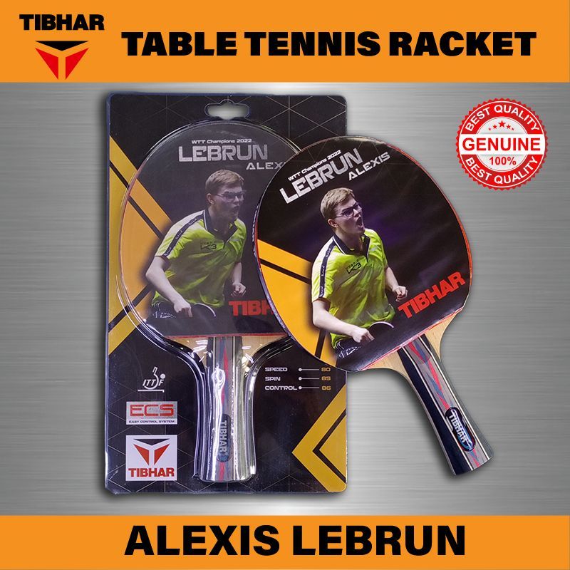 Tibhar Alexis Lebrun Pre-Assembled Table Tennis Racket Bat Ping Pong ...