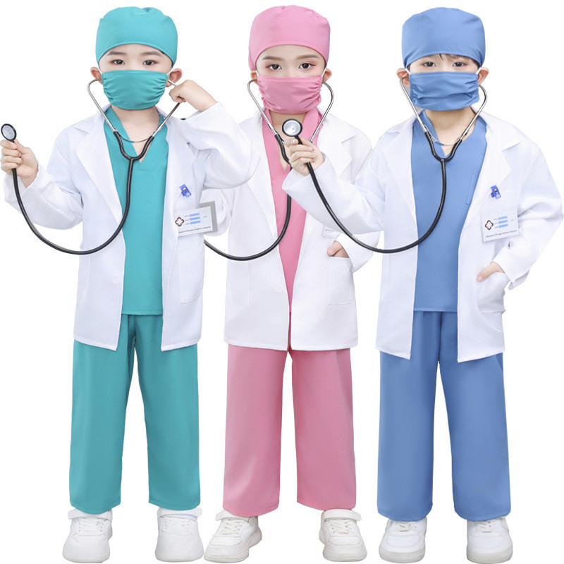 🔥 HOTSELLING 🔥 cosplay costume Children's doctor and nurse surgical ...