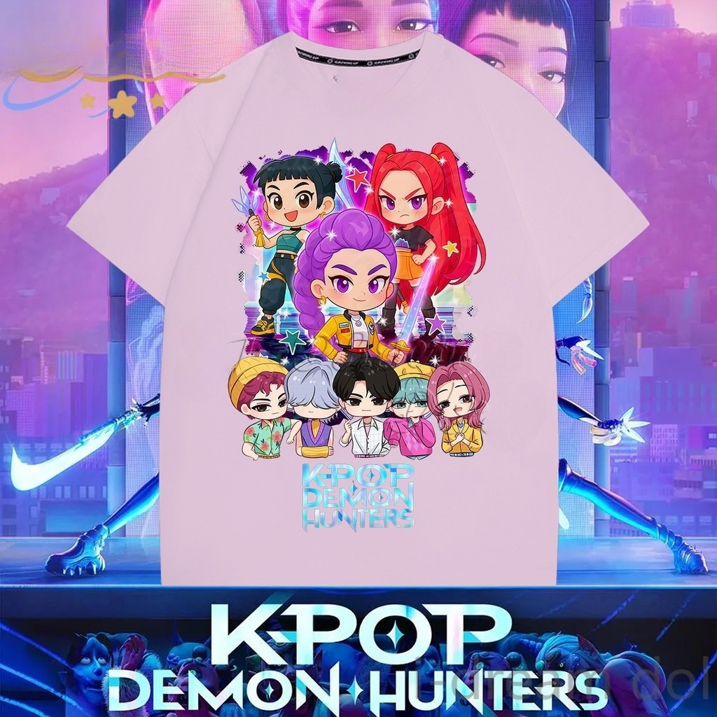COD 2025 Pakaian Kanak-kanak Fesyen Comel Kpop demon hunters HUNTRIX T ...