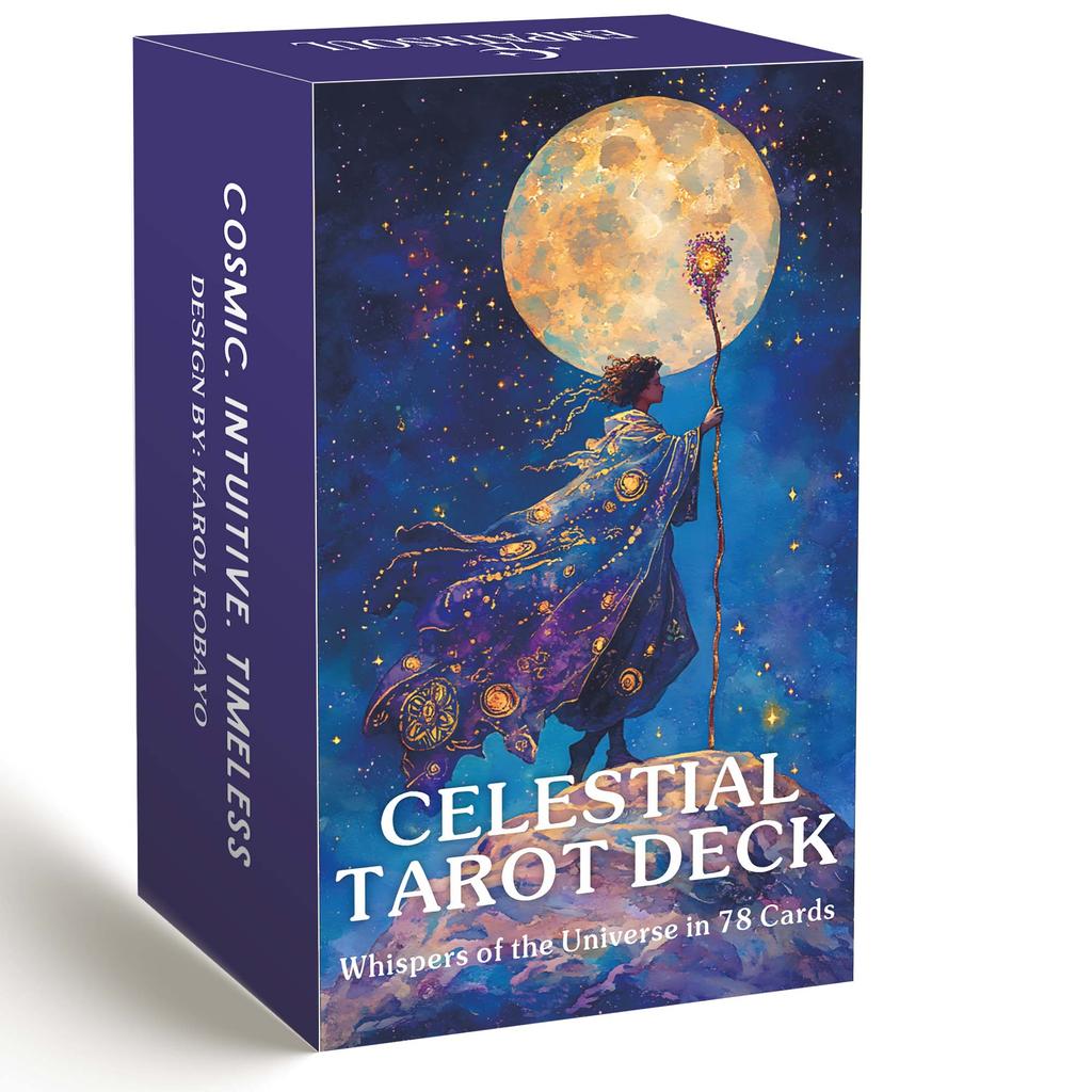 Classic Celestial Tarot Card Deck, 78 Cards, 13x8 Cm, Intuition ...