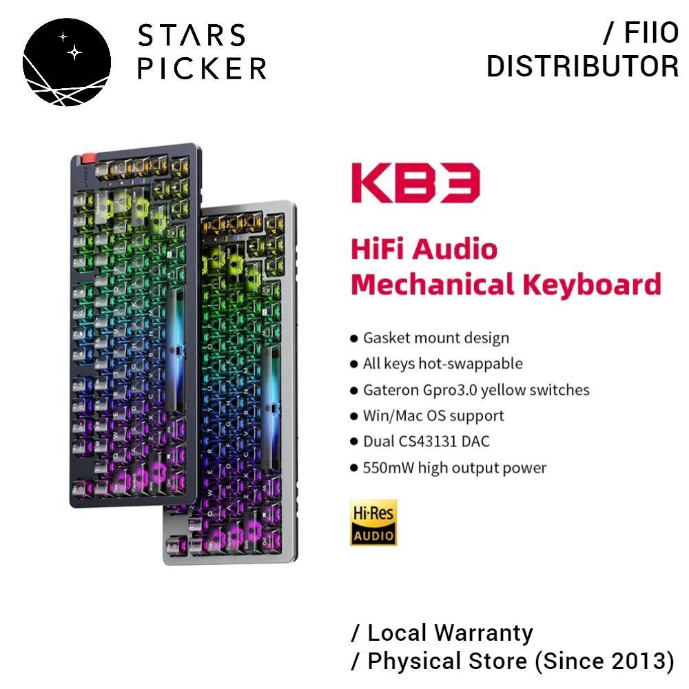 [PM FOR BEST PRICE] Fiio KB3 - HiFi Audio Mechanical Keyboard with DAC ...