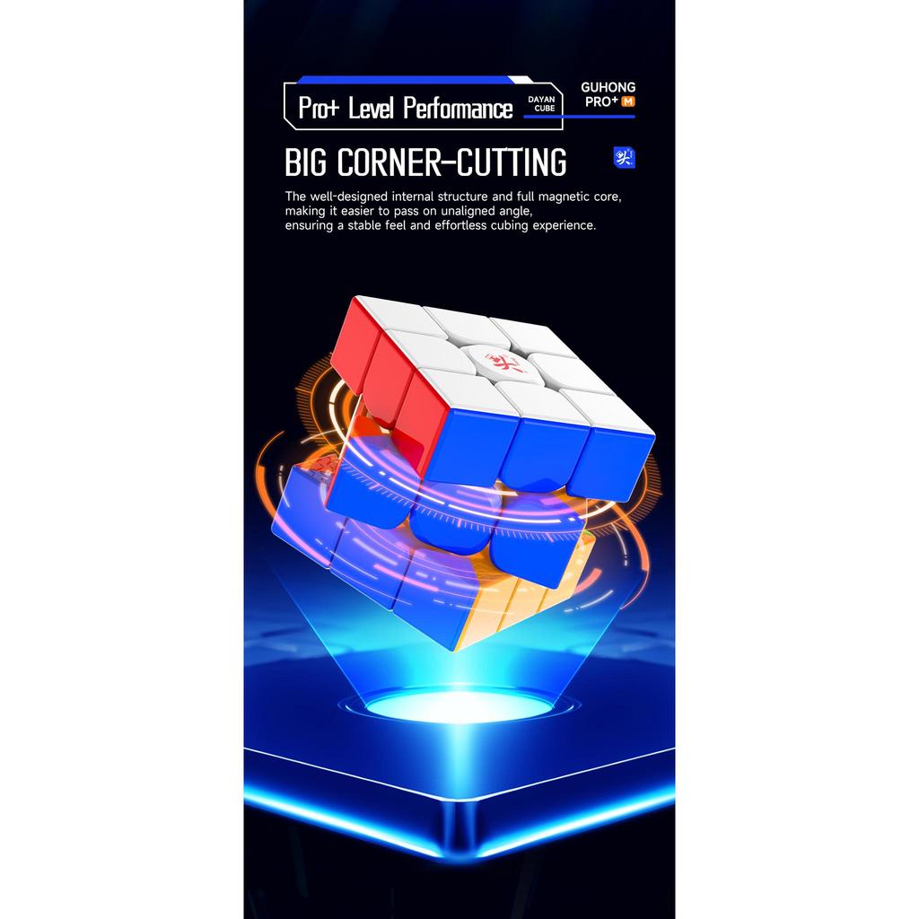 Dayan GuHong Pro+M 3x3 Magnetic Speed Cube Advanced Maglev System for ...
