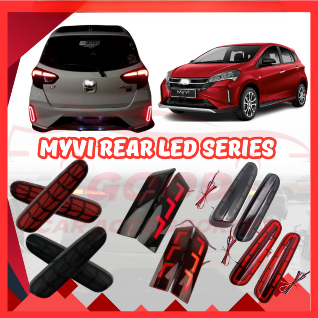 Perodua Myvi 2018-2025 Facelift LED Rear Bumper Reflector LED Light ...
