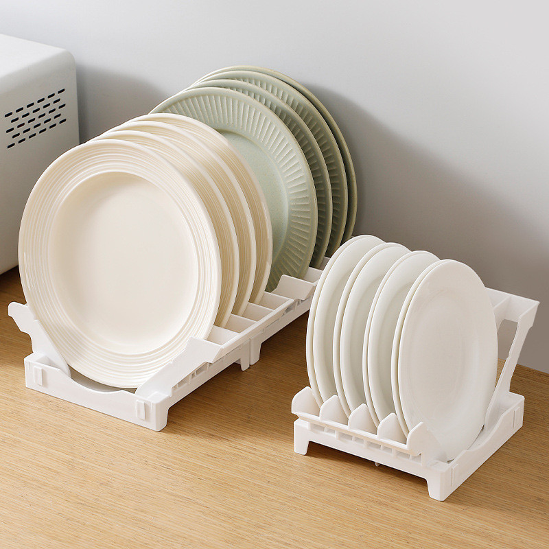 Kitchen Dish Storage Rack Dinner Plate Storage Rack Countertop Drain ...