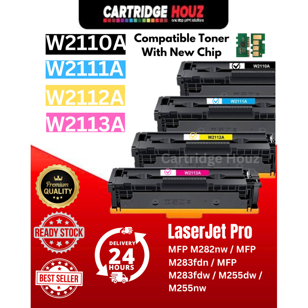 Premium Quality 206A W2110A W2111A W2112A W2113A M282 M283 MFP M282nw ...