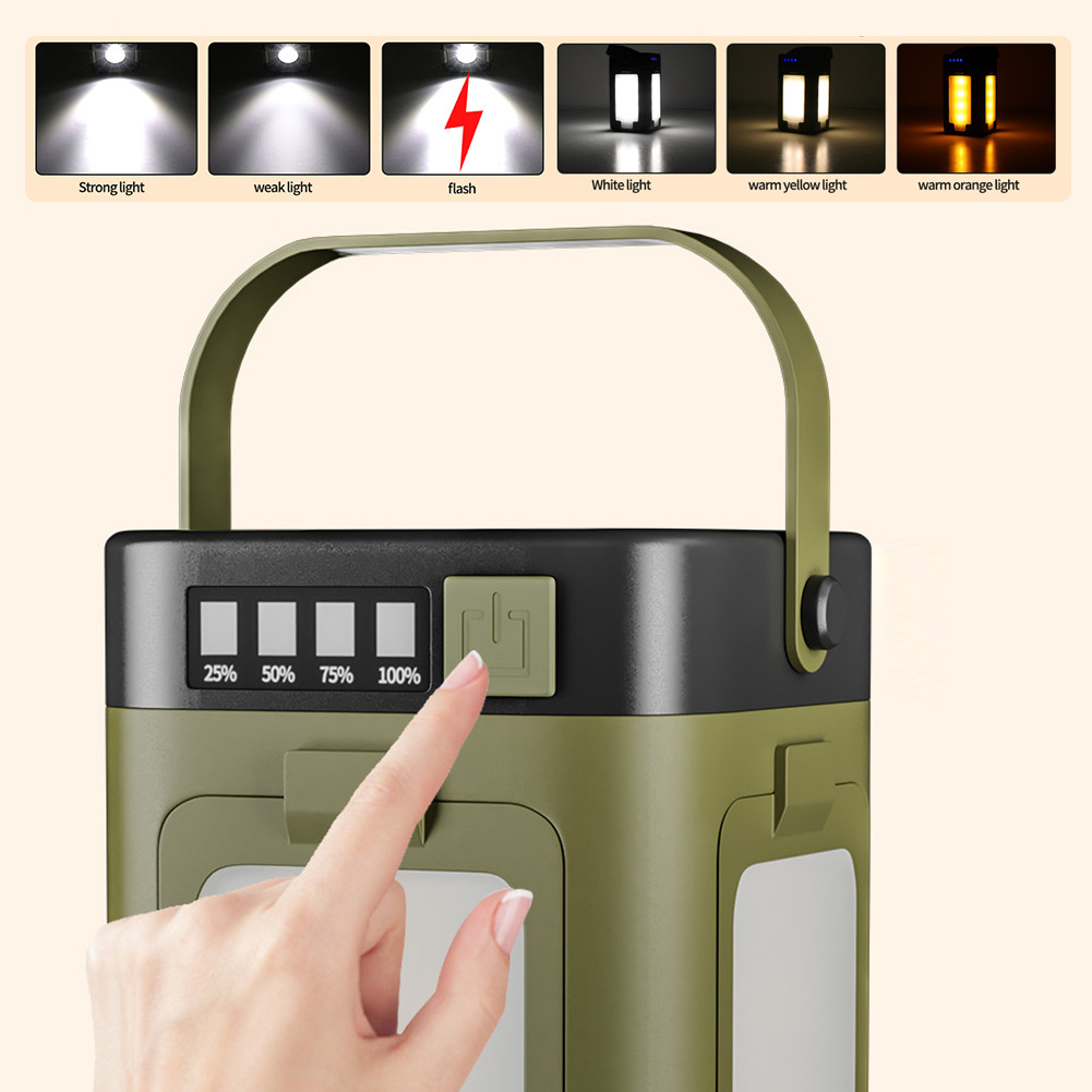 Foldable Camping Light Waterproof Solar Camping Lantern Portable ...