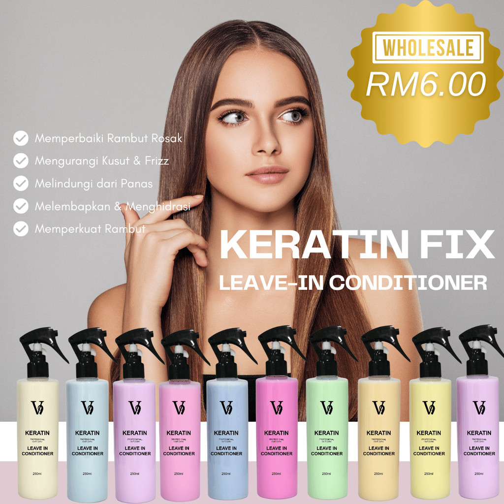 V9 Keratin Leave In Conditioner 250ml | Shopee Malaysia