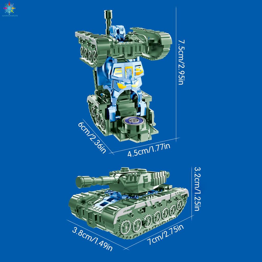 Robotic Tank Fidget Toy Transforming Tank Robot Fidget Spinner for ...