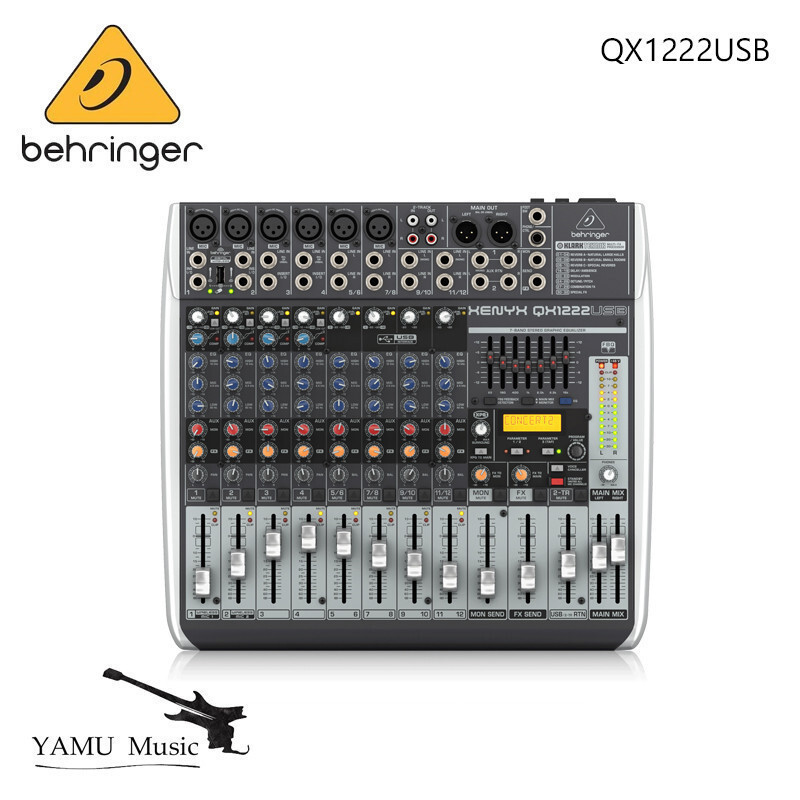 Behringer XENYX QX1222USB Preum 16Input 2/2Bus xer with XENYX c Preamps ...