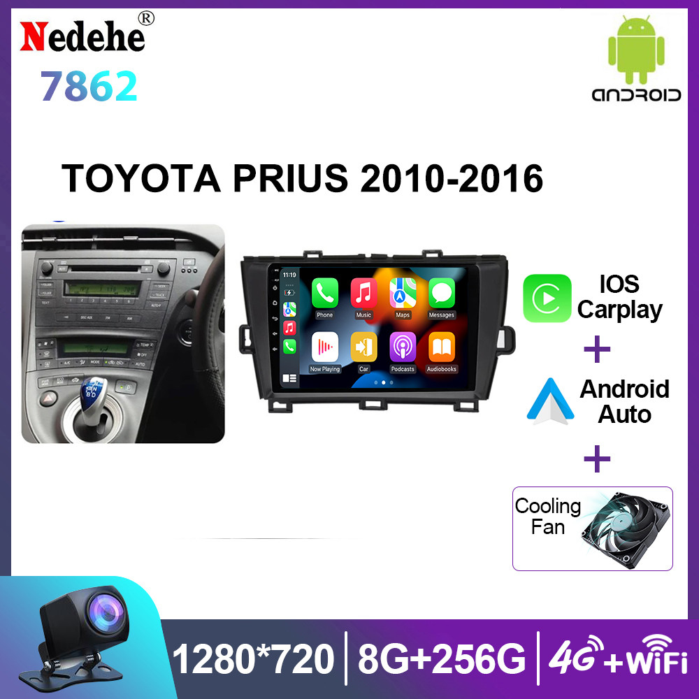 Toyota Prius 2012-2015 Android 14 Car Player Carplay Android Auto 9 ...