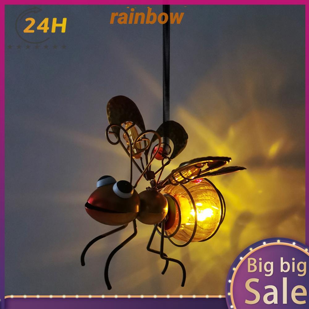 Solar Powered Hanging Bug Light Metal Hanging Flying Insects Lamp ...
