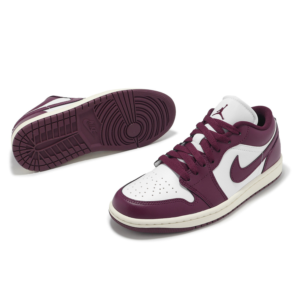 Nike Casual Shoes Wmns Air Jordan 1 Low Women's Men's Burgundy AJ1 [ACS ...