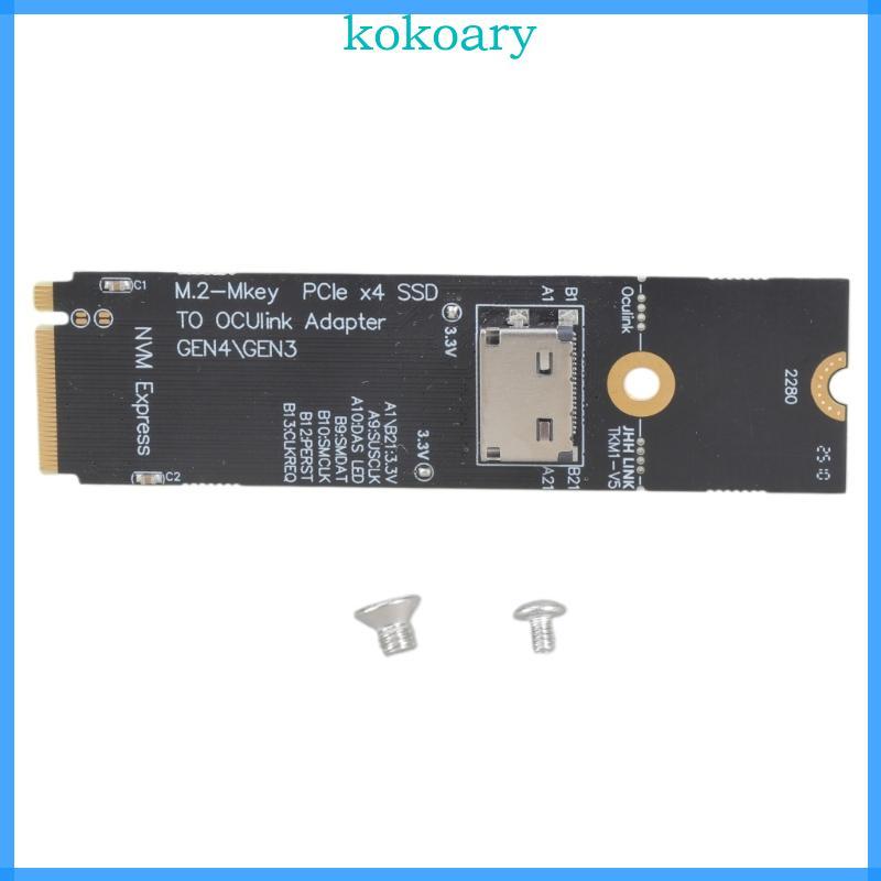 KOK M 2 M key PCIeX4 SSD to U 2 OCUlink SFF-8612 Adapter Card for 2 ...