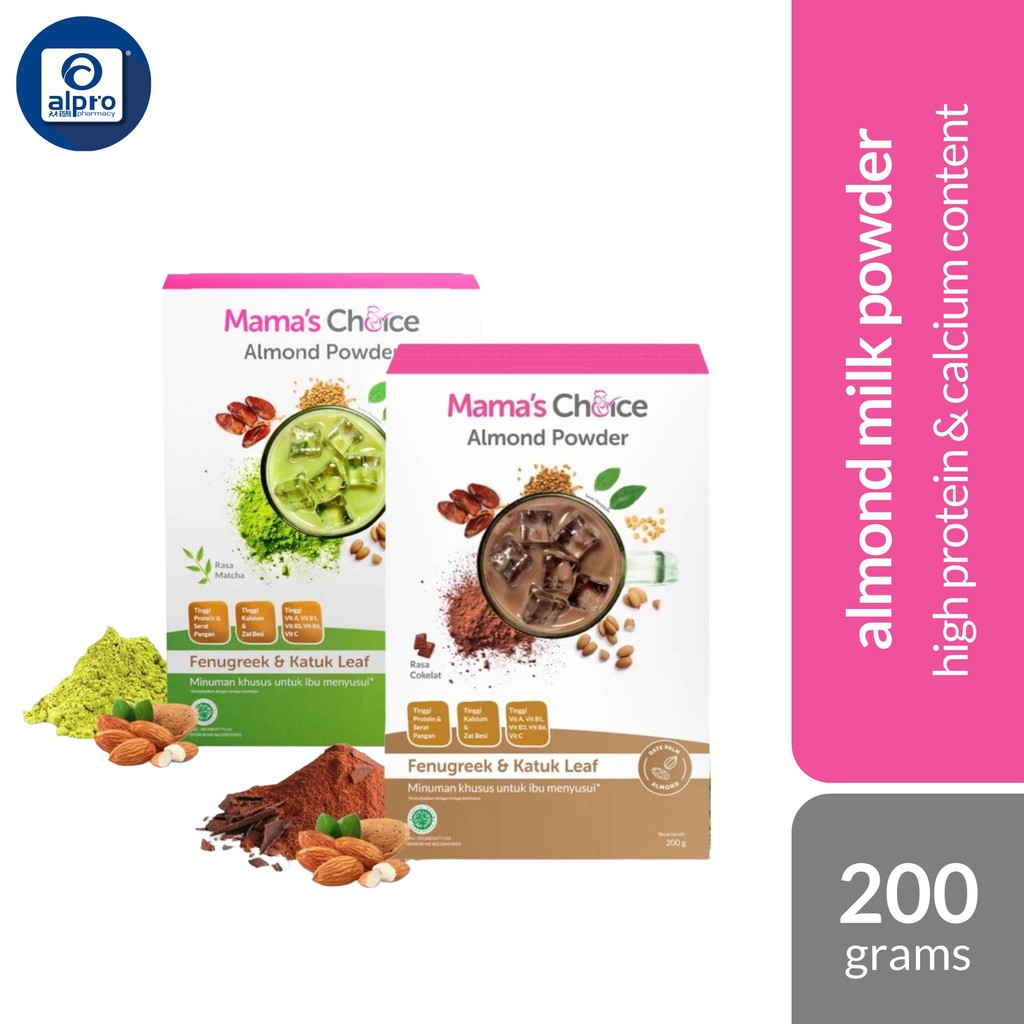 Mama's Choice Almond Milk Powder Chocolate 200g | Shopee Malaysia