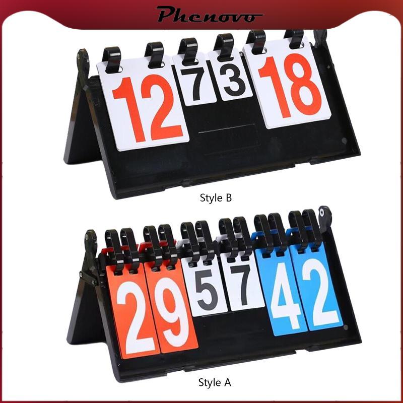 [Phenovo] Table Scoreboard Score Keeper Folding Score Counter Manual ...