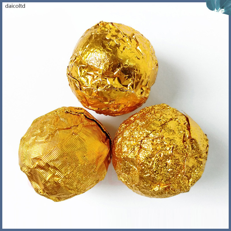 Foil Gold Wrapped Candy Edible Aluminium Wrapping Paper Gift Packaging ...