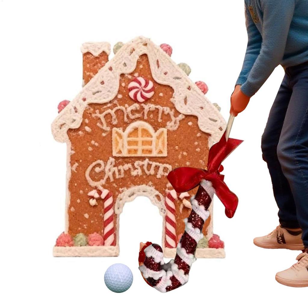 Gingerbread House Golf Kit Creative Ginger Bread House Candy Canes Golf ...