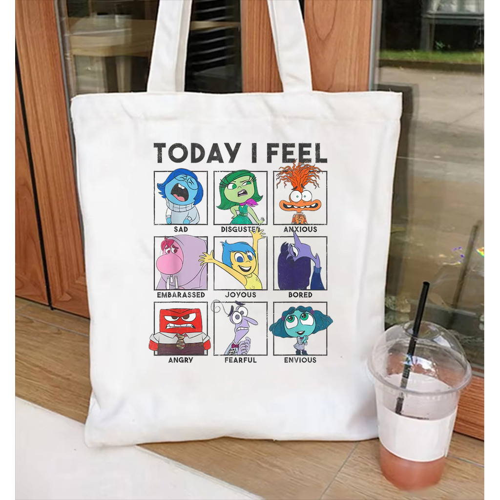 Inside Out 2 Current Mood Anger Joy Sadness tote bag Disney Emotions ...