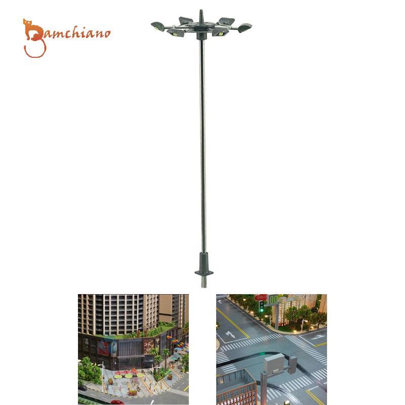 gamchiano 1:75 Scale Model Lamppost Lamp 6 Heads 3V 17cm LED Street ...