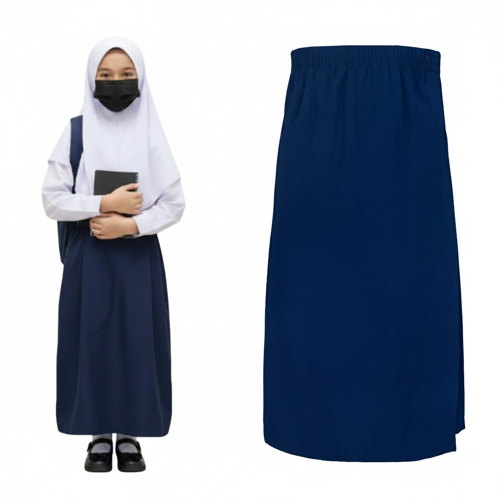 KAIN BIRU SEKOLAH RENDAH FULL GETAH KOSHIBO LICIN - BAJU SEKOLAH ...