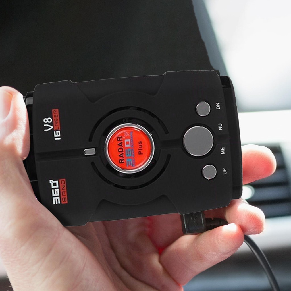 Radar Detector For Cars Red Light And Speed Camera Alerts 360 Degree ...