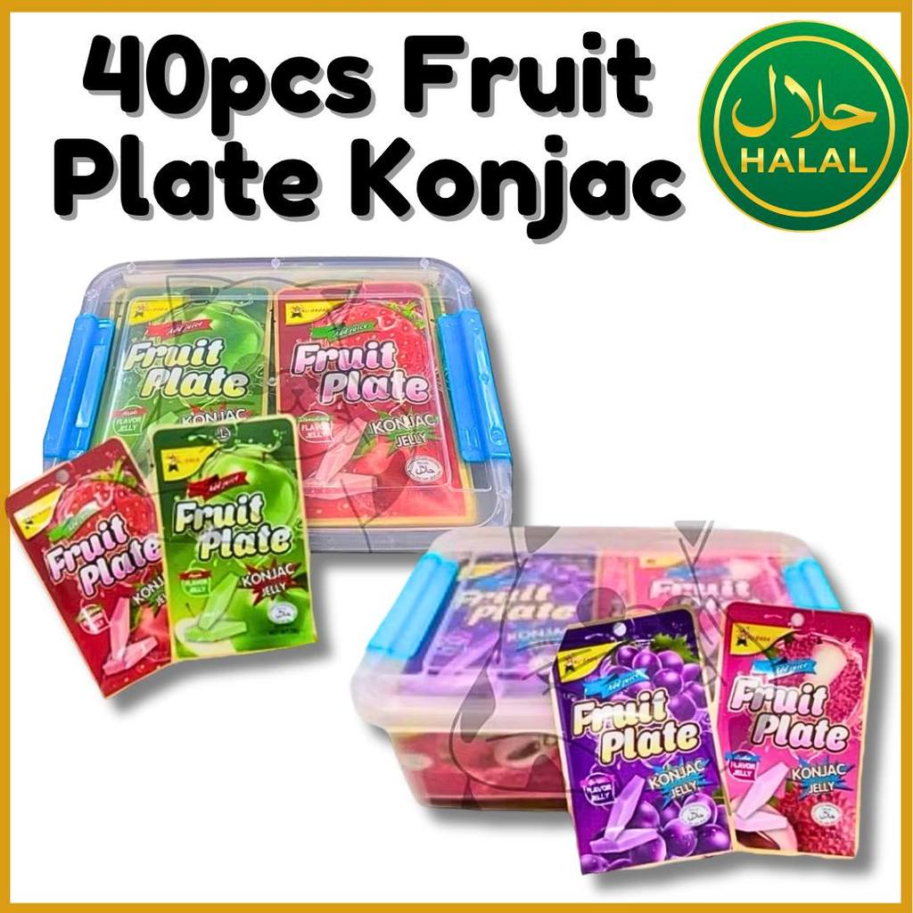 40pcs Alibaba Fruit Plate Konjac Jelly｜Halal Certified｜Apple ...