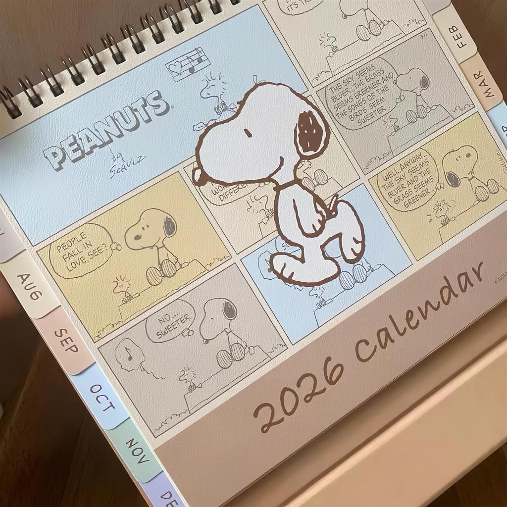 planner book 2026 planner 2026 New Style Cute Snoopy Desk Calendar ...
