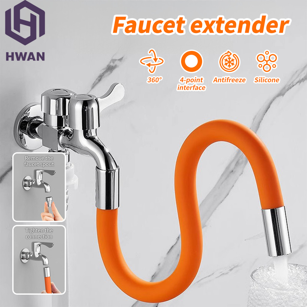 Flexible Faucet Extender Universal Rotatable Pipe 360° Rotating Hose ...
