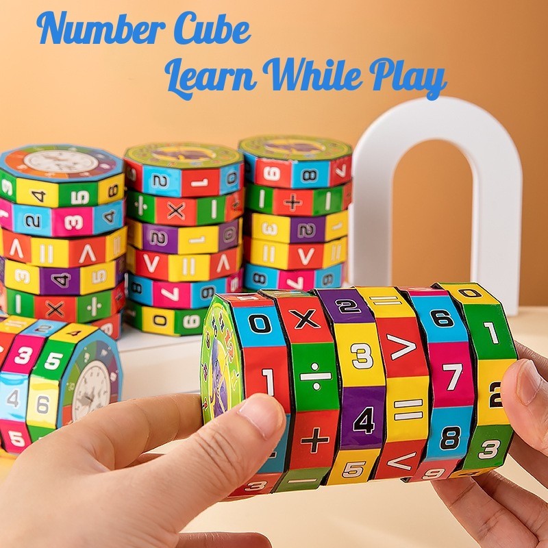 BCI Math Learning Toy Educational Cube Number Magic Cube preschool Toy ...