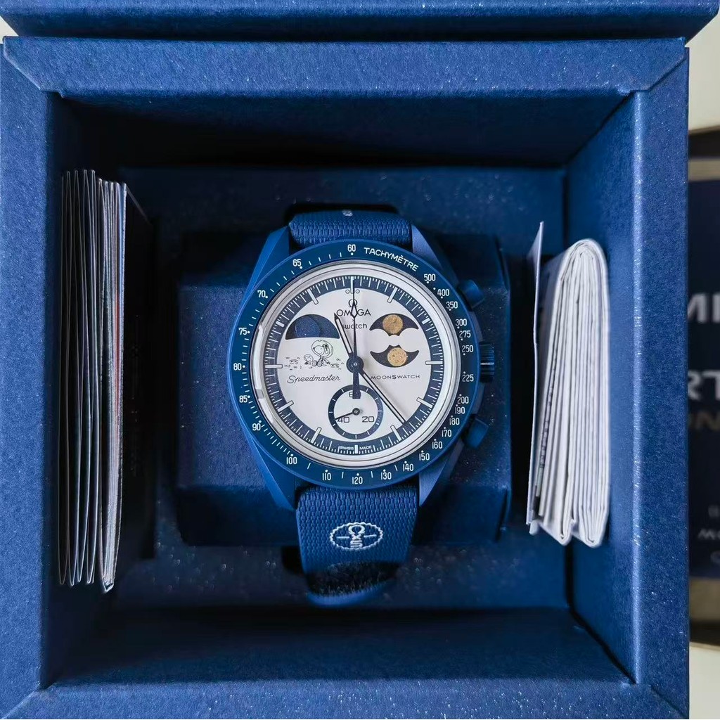 【With box】MISSION TO THE EARTHPHASE MOONSHINE GOLD Moonwatch Man's ...