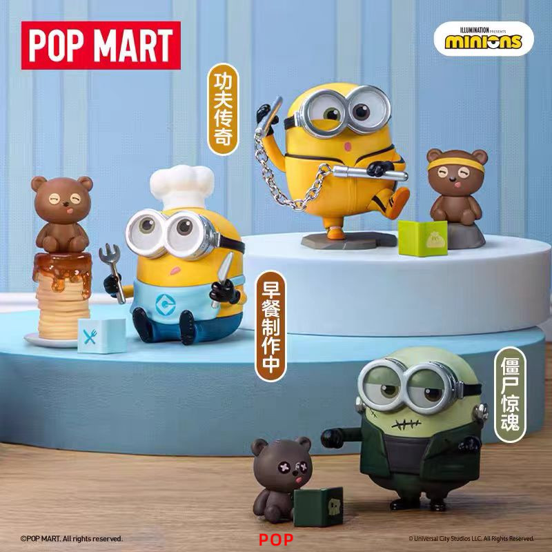 POP MART Minion Asli Askar Kecil BOB dan Cerita Fantasi Waktu Tidur TIM ...