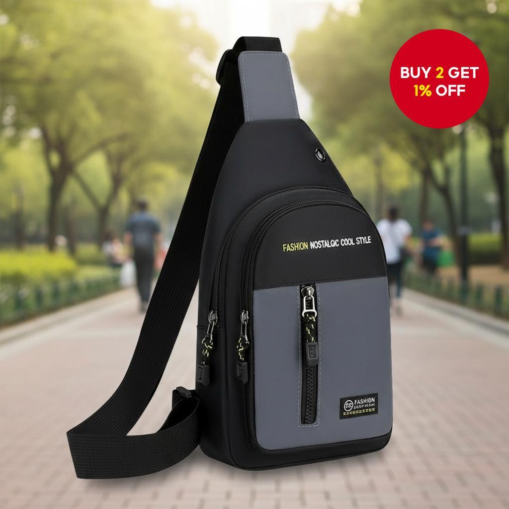 Men's Everyday Chest Bag – Multifunctional Sling Crossbody Pack for ...