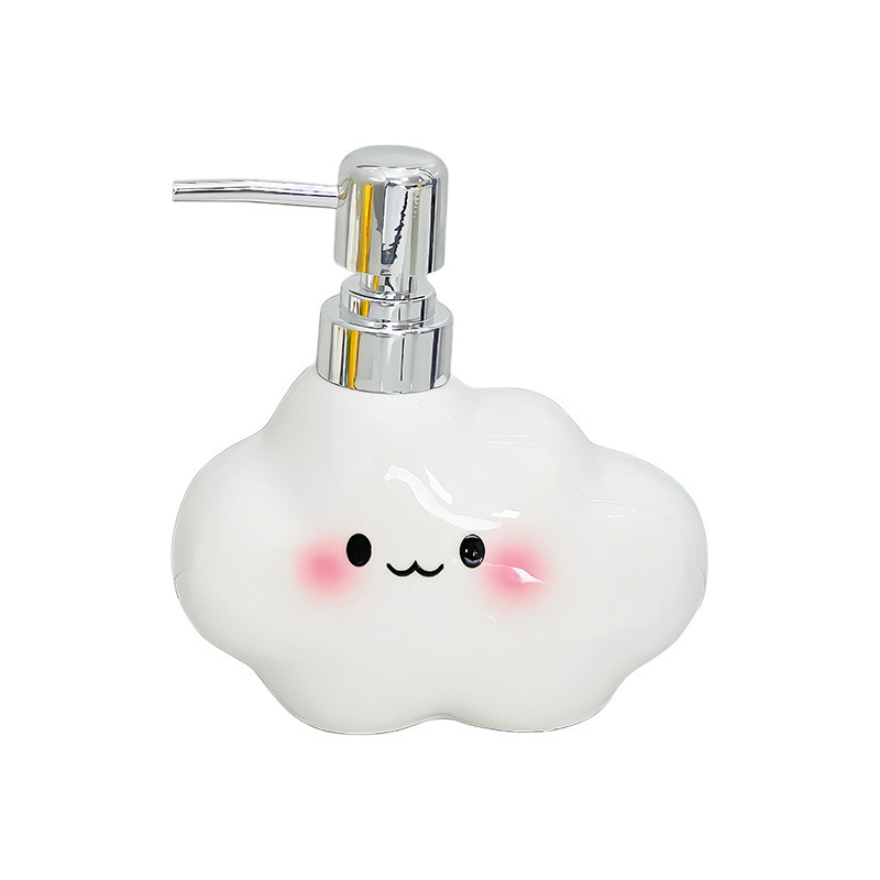 Cartoon Clouds Star Hand Wash Dispensed Bottle Ceramic Household Toilet ...