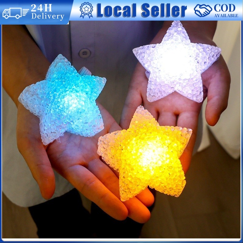 8CM Star Handheld LED Light Cute Star Shaped Night Light Anti-slip Band ...