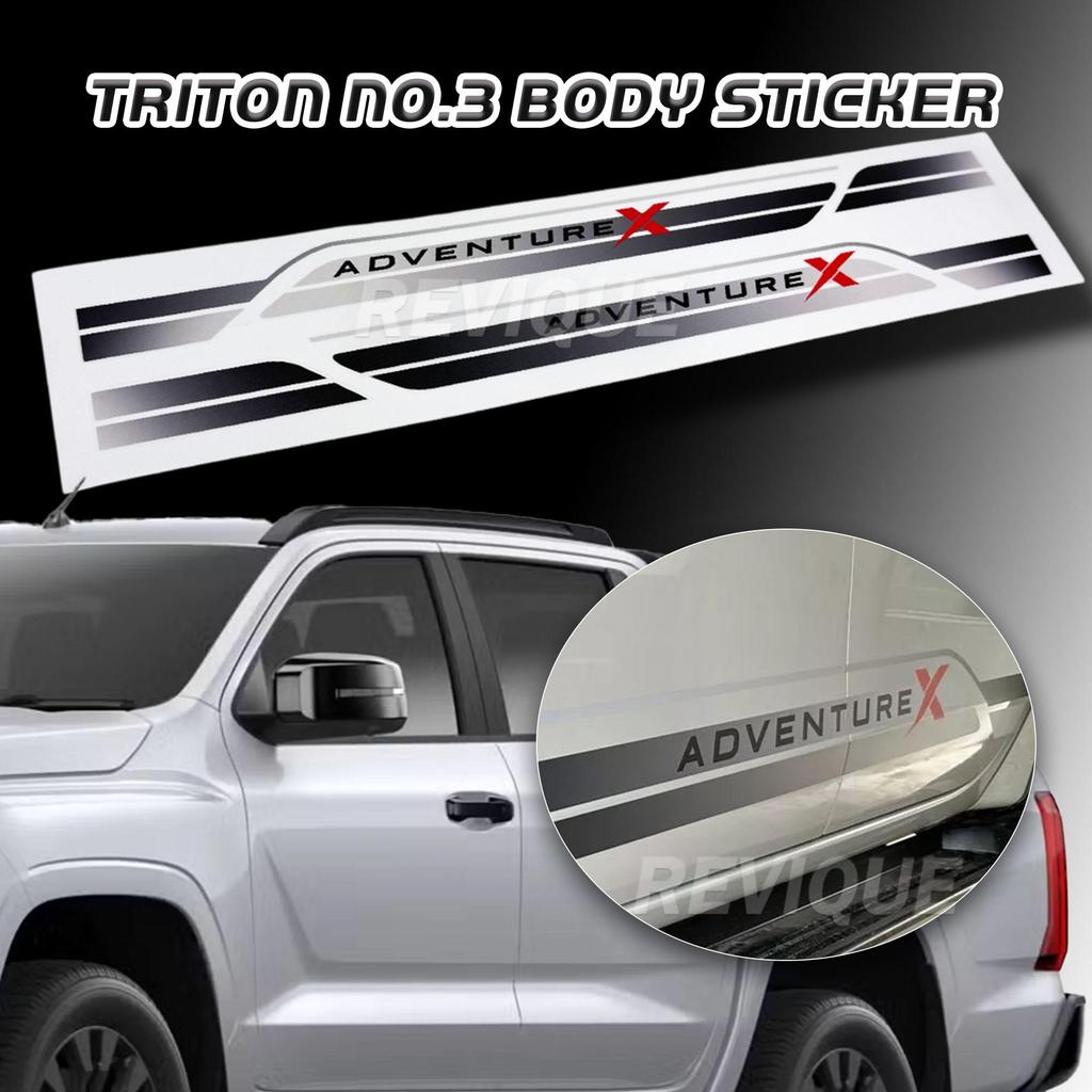 Mitsubishi Triton Body Sticker – Waterproof Side Lining Decal (No.3 ...