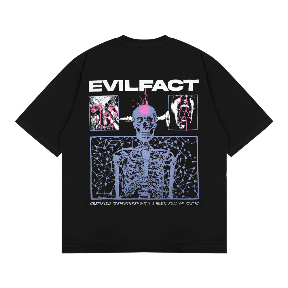 EVIL TSHIRT BOXY - STATIC J25 BLACK | Shopee Malaysia