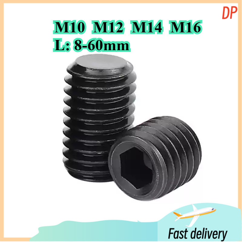 12.9 Grade Hex Socket Set Screw / Skru Allen Key Screw Flat End ...