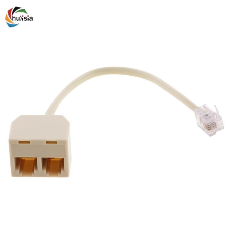 [chulisia] RJ1 Telephone Modular Line Splitter Plug Adapter 6P4C, US ...